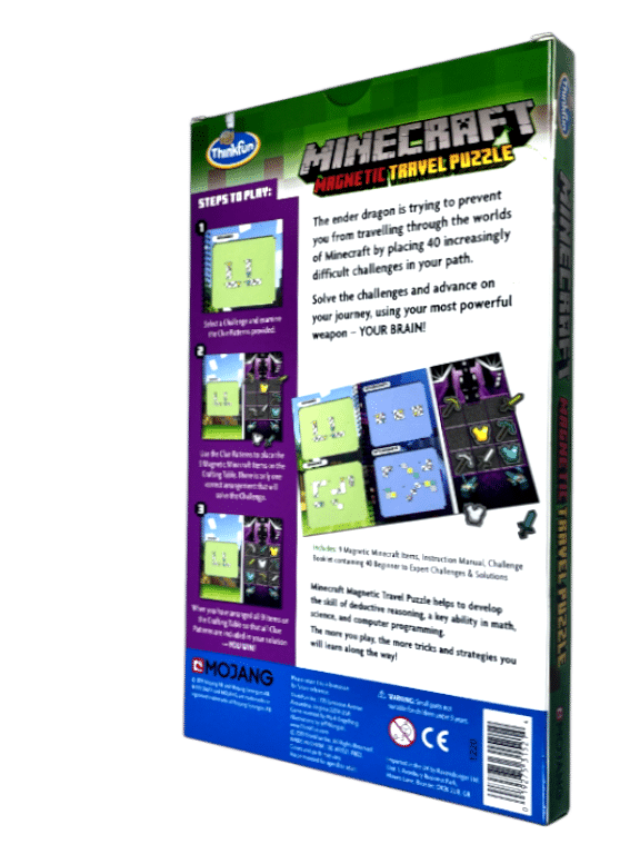 ThinkFun MINECRAFT Magnetic Travel Puzzle - Appleby Games