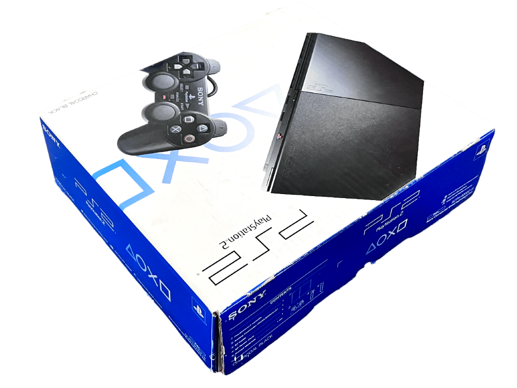 PS2 Slim Console + Sony Controller *BOXED* - Appleby Games