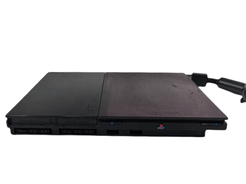 PS2 Slim Console + power lead + AVI lead - Appleby Games