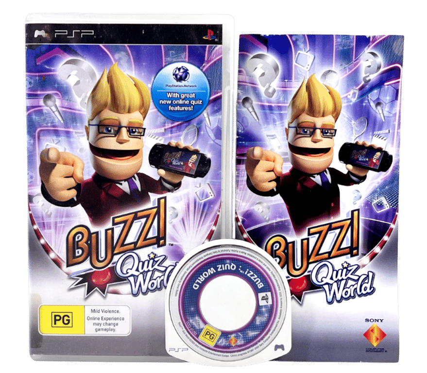 Buzz Quiz world (PSP - NZ EDITION) *MINT COMPLETE* - Appleby Games