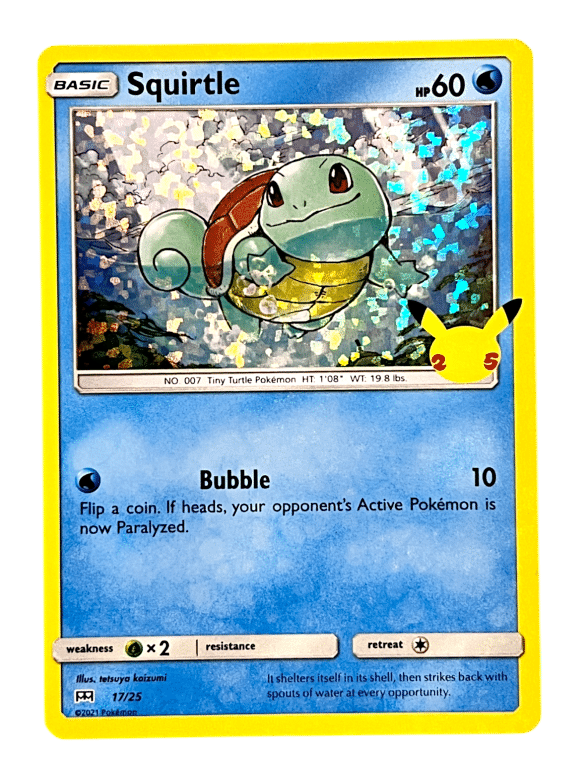 POKEMON TCG - Squirtle 17/25 McDonalds 25th Anniversary Promo HOLO ...