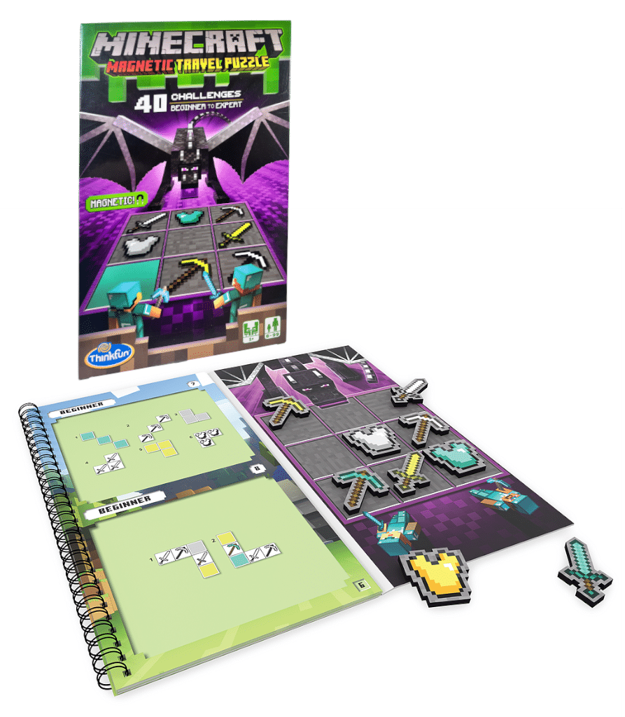 ThinkFun MINECRAFT Magnetic Travel Puzzle - Appleby Games