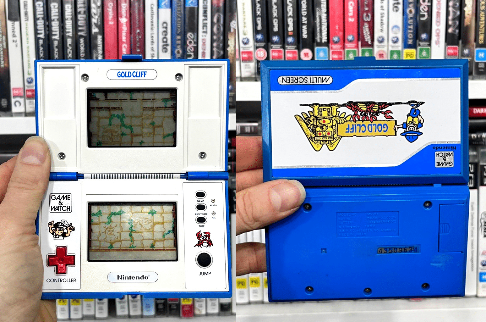 Nintendo Game & Watch Gold Cliff Multi Screen Mv-64 Tested Working ...