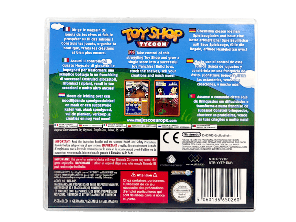 TOY SHOP TYCOON (Nintendo DS) *EXCELLENT* - Appleby Games