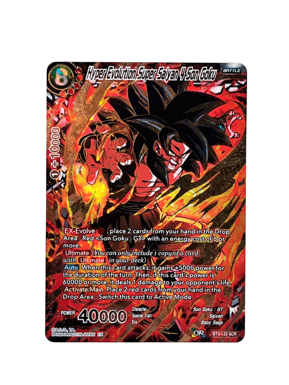 Dragon Ball Z TCG - Hyper Evolution Super Saiyan 4 Son Goku (SCR) - 5th Anniversary Set (BT3-123 ...