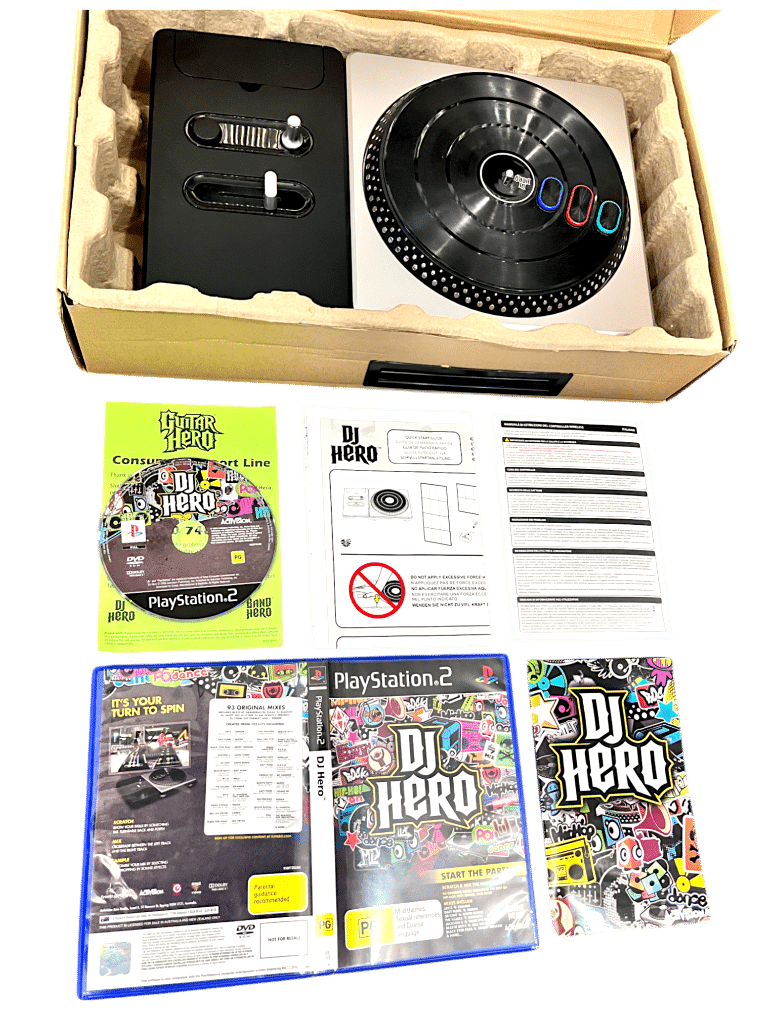 DJ HERO Turntable + Game + Instructions (no dongle) - Appleby Games