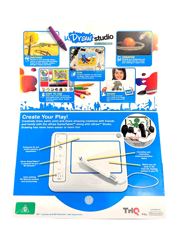 UDraw Game Tablet + Game (Nintendo Wii) *MINT IN BOX* - Appleby Games
