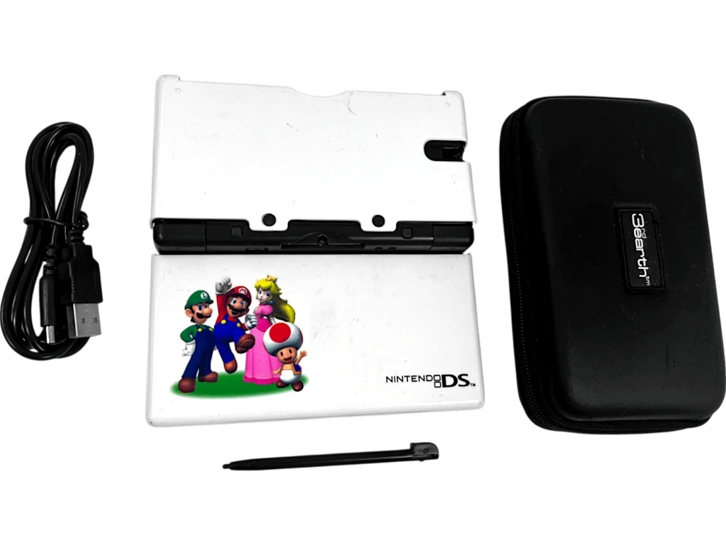 Nintendo DS Lite Console + Charger + Mario Case - Appleby Games