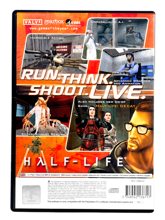 Half-Life / HALF LIFE (PS2) *EXCELLENT* - Appleby Games