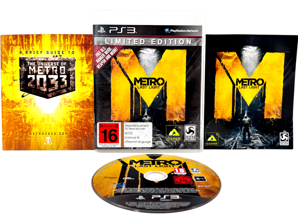 METRO LAST LIGHT LIMITED EDITION (PS3) *MINT COMPLETE* - Appleby Games