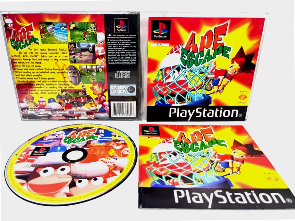 Ape Escape (PS1 - ORIGINAL PRINT) *MINT COMPLETE* - Appleby Games