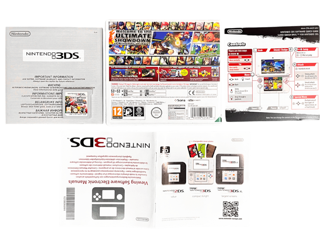 Super Smash Bros. for 3DS (ALTERNATE PRINT) *CASE + CONTENTS, NO ...