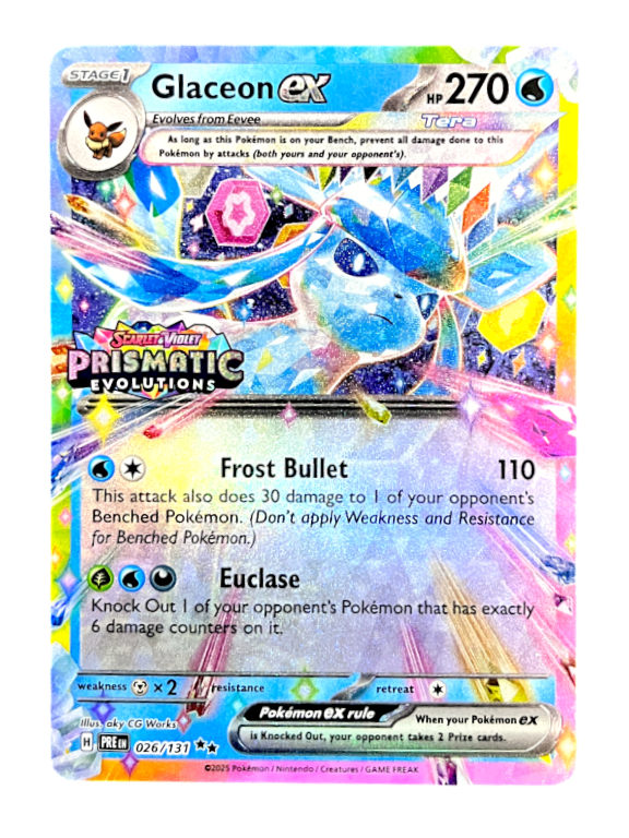POKEMON TCG - Glaceon ex - 026/131 - Prismatic Evolutions - Appleby Games