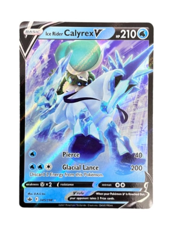 POKEMON TCG - ICE RIDER CALYREX V 045/198 Holiday Calendar Card ...