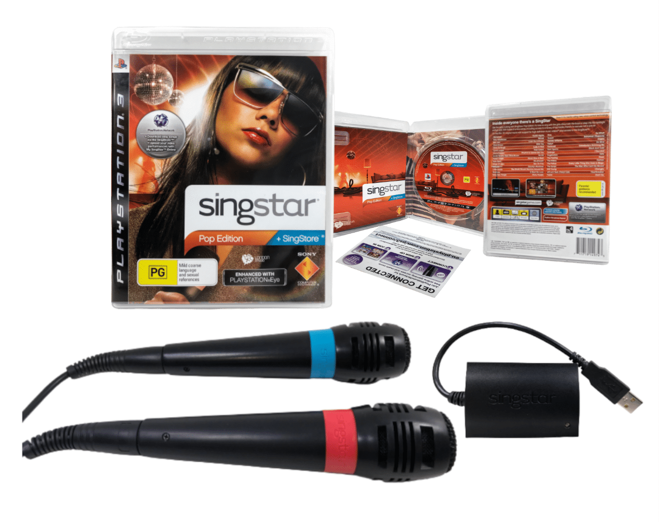 SingStar Pop Edition (Game + Microphones) PS3 *COMPLETE BUNDLE ...