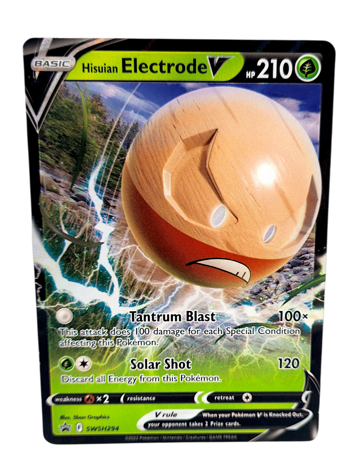 POKEMON TCG - HISUIAN ELECTRODE V SWSH294 Sword & Shield Promo ...