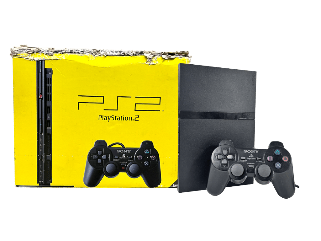 PS2 Slim Console + Genuine Sony Controller *BOXED* - Appleby Games