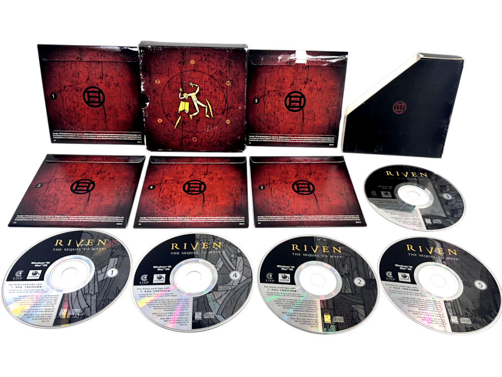 Riven: The Sequel to Myst (Windows/Mac, 1997) 5 Disc Box Set PC ...