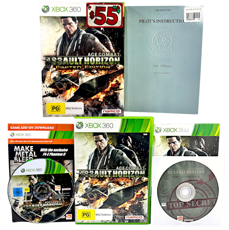 ACE COMBAT ASSAULT HORIZON (Xbox 360) 2-DISC BOXED COLLECTOR'S EDITION ...