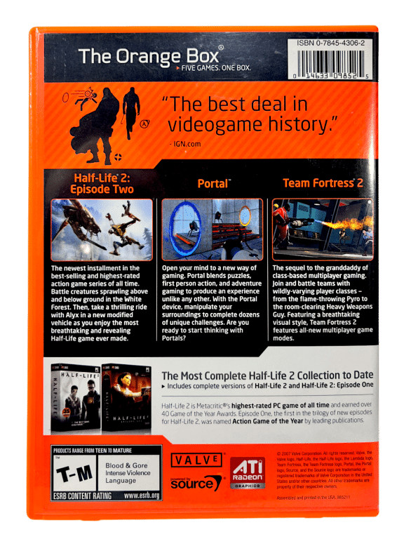 HALF-LIFE 2 The Orange Box (PC) *MINT COLLECTOR'S* - Appleby Games