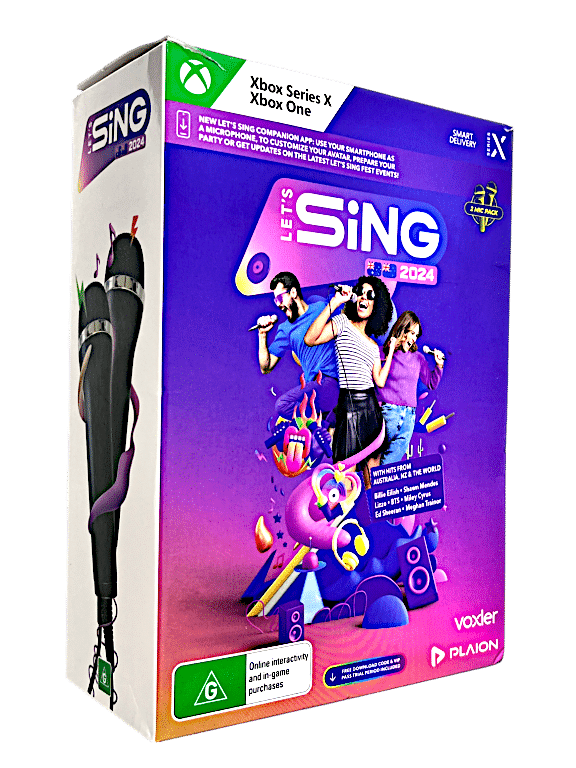 Let's Sing 2024 (Xbox One & Series X) *MICROPHONE + GAME BOX SET ...