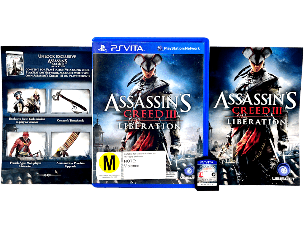 Assassin's Creed III Liberation (PS Vita - NZ PRINT) *MINT COMPLETE ...