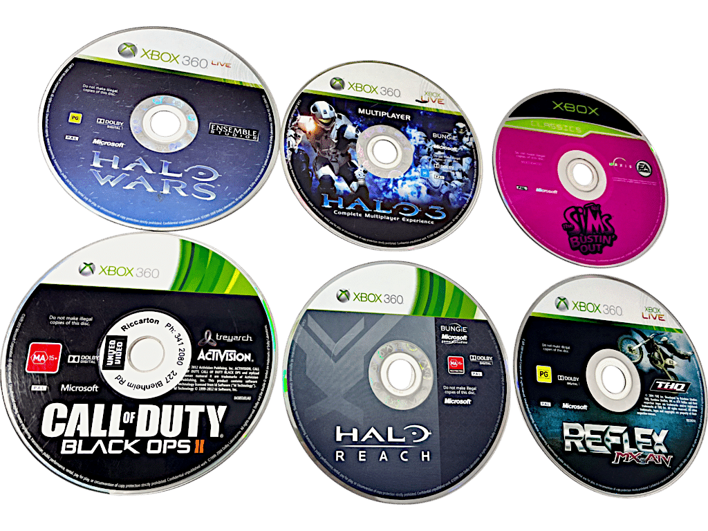 BULK LOT Xbox 360 + OG Xbox Games! SIX DISCS! (Need Resurfacing ...