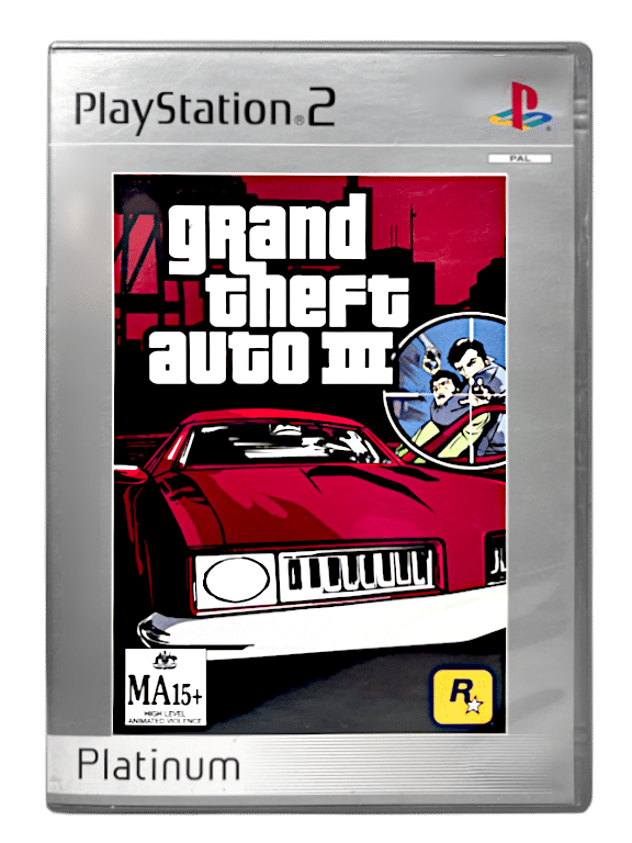Grand Theft Auto 3 (PS2 PLATINUM ALTERNATE PRINT) *COMPLETE COLLECTOR'S ...