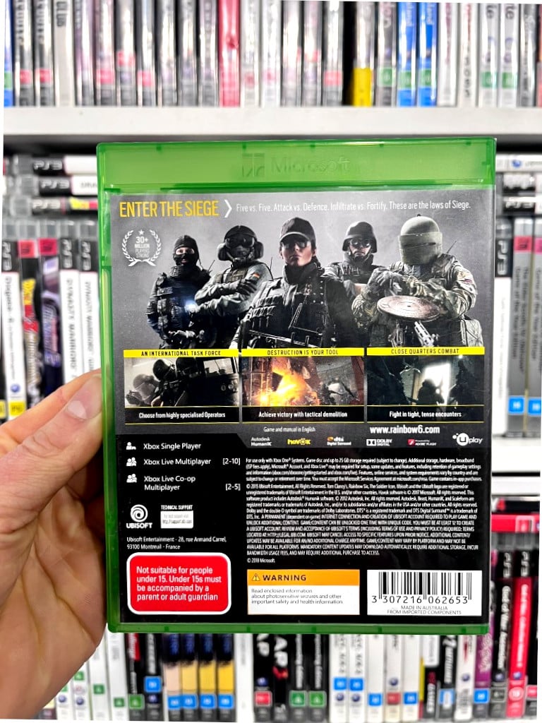 Tom Clancy's Rainbow Six Siege (XBox One) *RARE "STANDARD EDITION ...