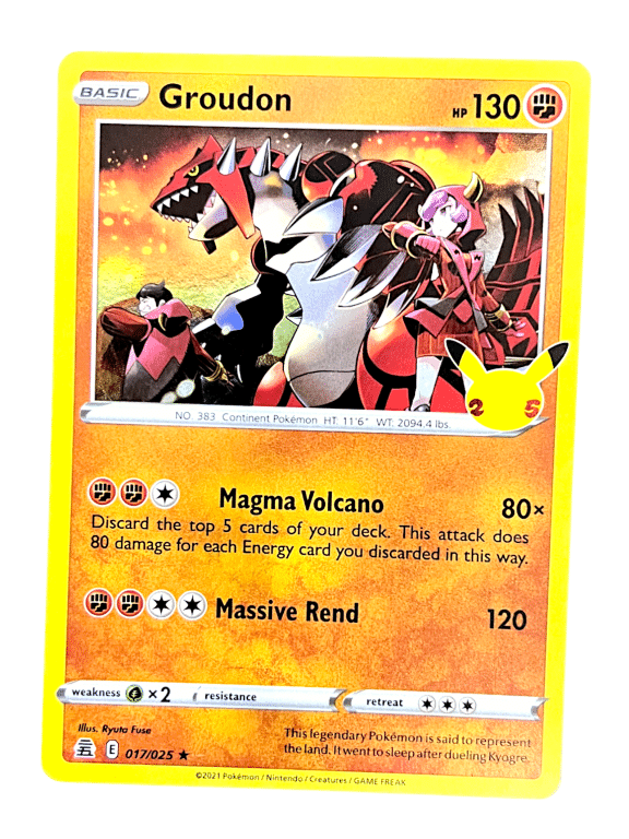 POKEMON TCG - Groudon #017/025, Celebrations - Appleby Games