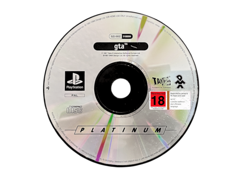 GRAND THEFT AUTO The Original Game (PS1) Game Disc - Appleby Games
