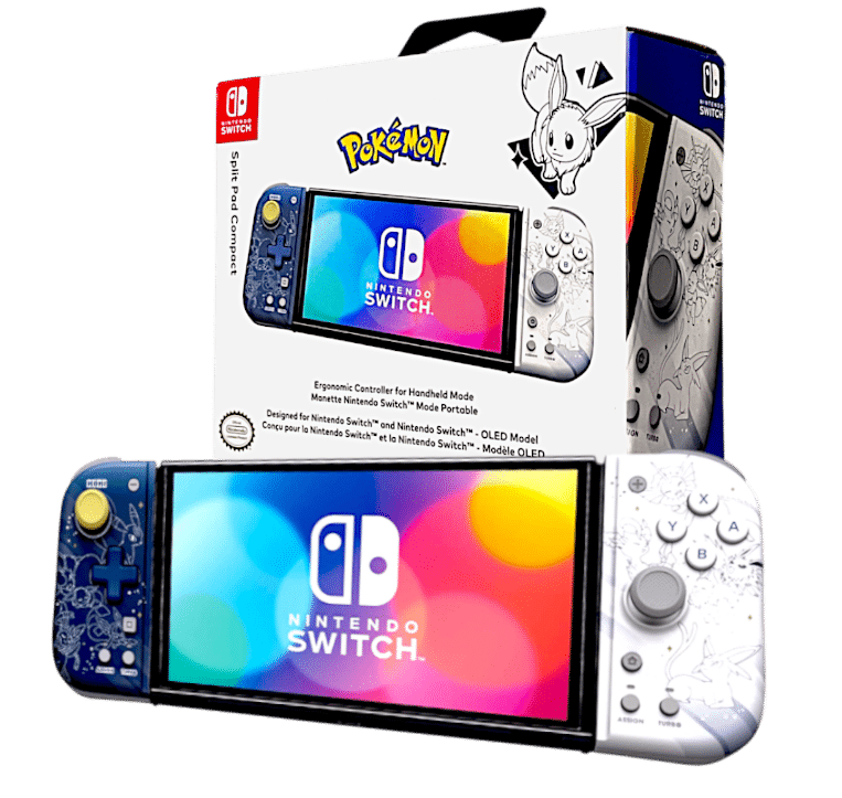 Pokemon Nintendo Switch Split Pad Compact Controller - Eevee Evolutions ...