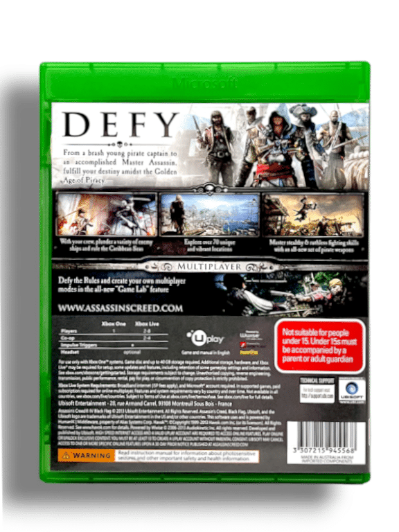 Assassin's Creed IV Black Flag (Xbox One) *MINT COLLECTOR'S* - Appleby ...
