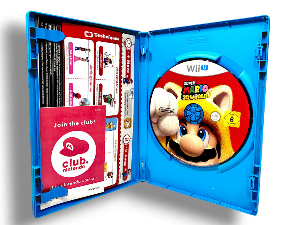 Super Mario 3D World (Wii U NZ PRINT) *MINT COMPLETE* - Appleby Games