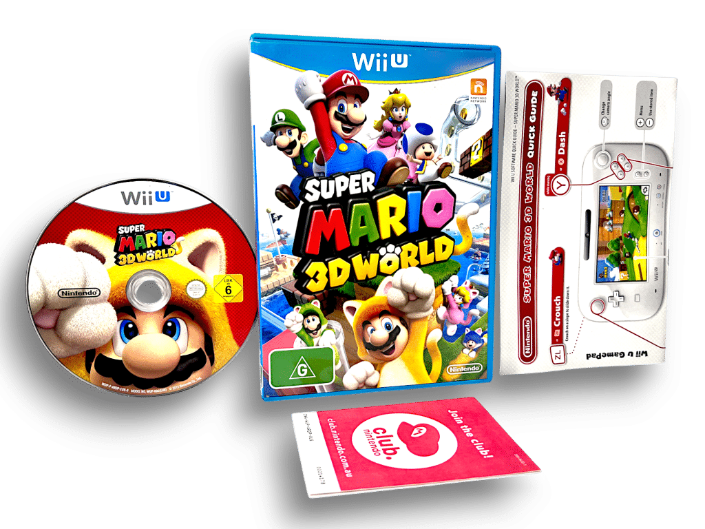 Super Mario 3D World (Wii U NZ PRINT) *MINT COMPLETE* - Appleby Games