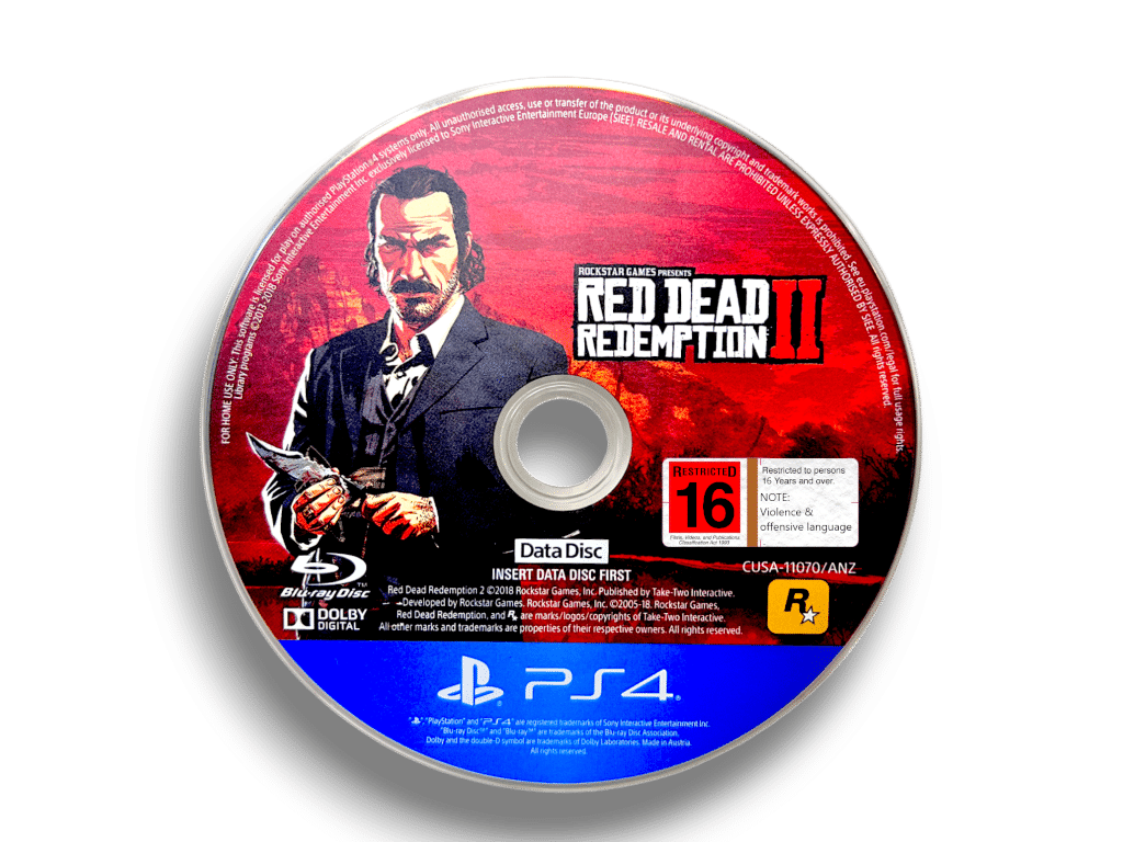 Red Dead Redemption II (PS4) install disc only - Appleby Games