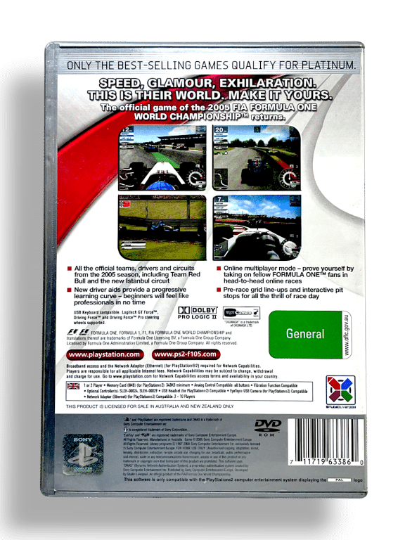 F1 05 Formula 1 05 (PS2) *TIDY & COMPLETE* - Appleby Games