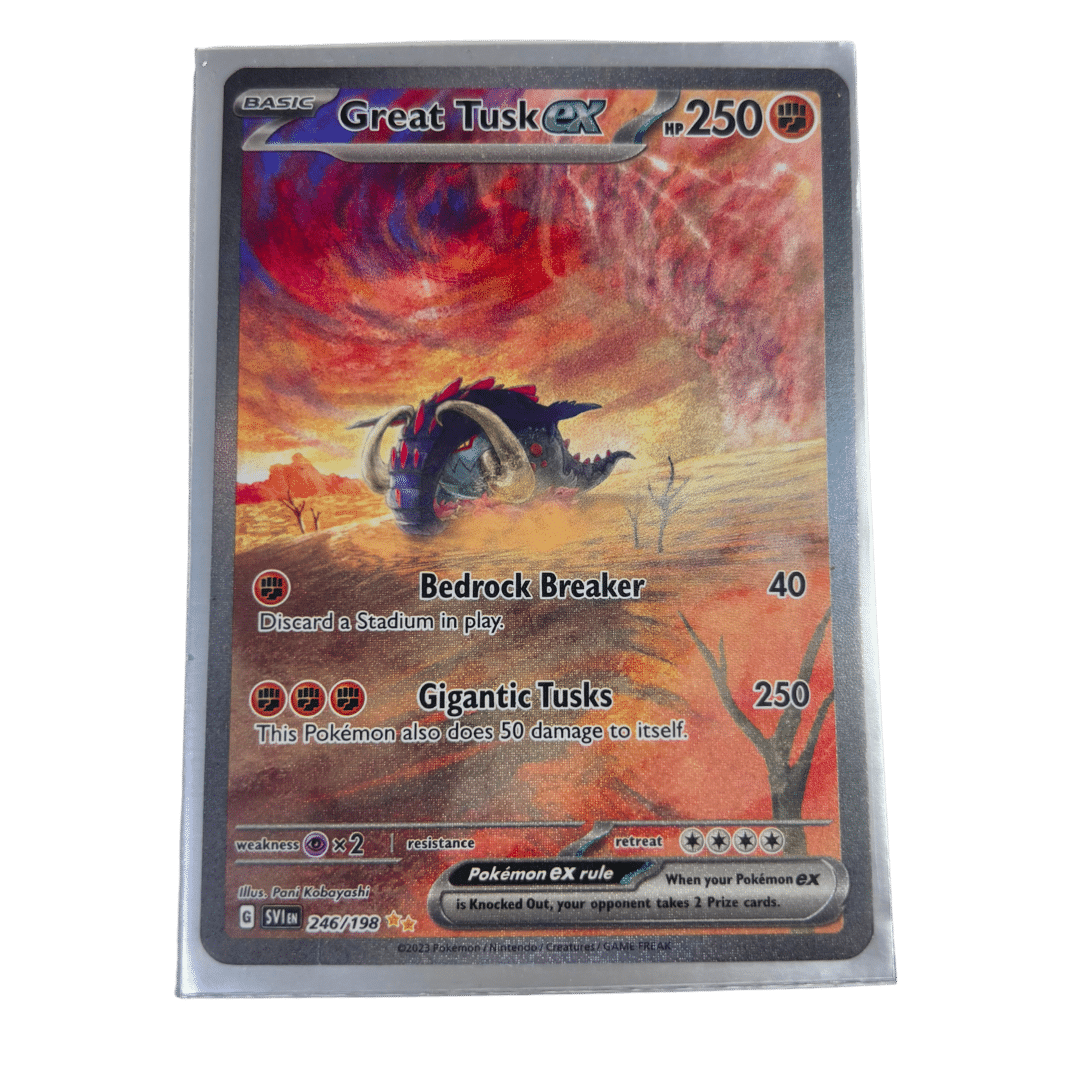 POKEMON TCG - Great Tusk EX (246/198) Scarlet and Violet Base Set ...