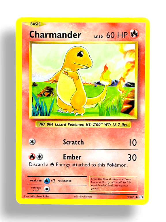 POKEMON TCG - CHARMANDER 9/108 XY Evolutions - Appleby Games
