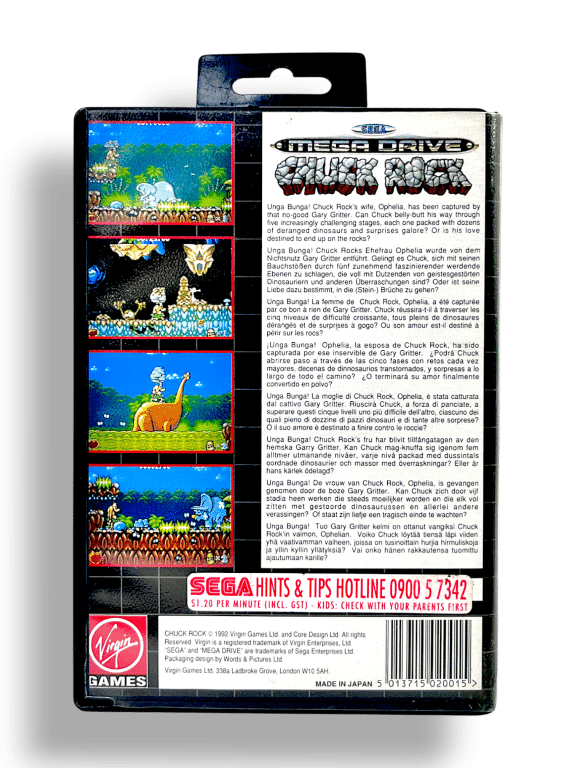 Chuck Rock (Sega Mega Drive) - Appleby Games