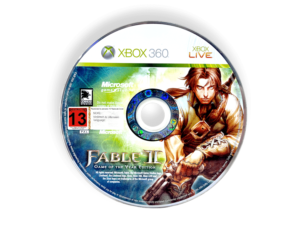 Fable II Game of the Year Edition (Xbox 360) - Disc Only, Excellent ...