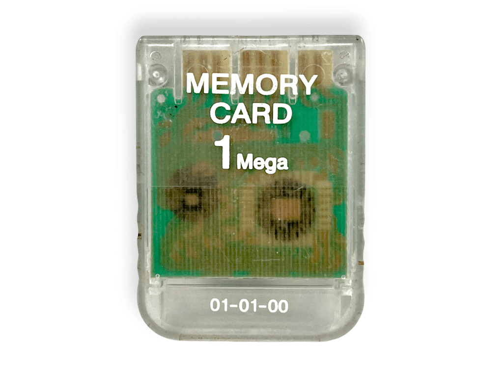 Translucent Red Memory Card (PlayStation 1) - Appleby Games