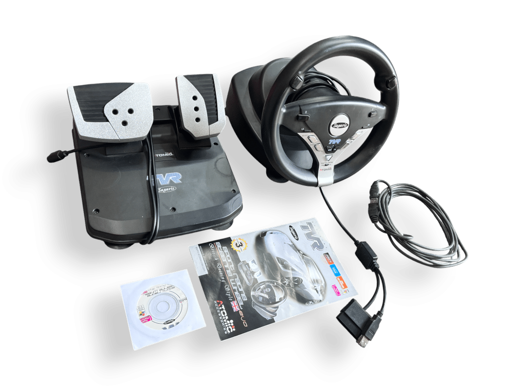 PS3 RACING WHEEL + PEDALS - Steering Wheel + Pedals - Sagaris Atomic ...