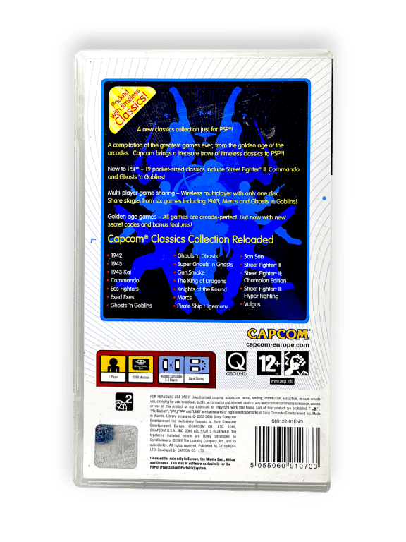 Capcom Classics Collection Reloaded (PSP) *MINT COMPLETE* - Appleby Games