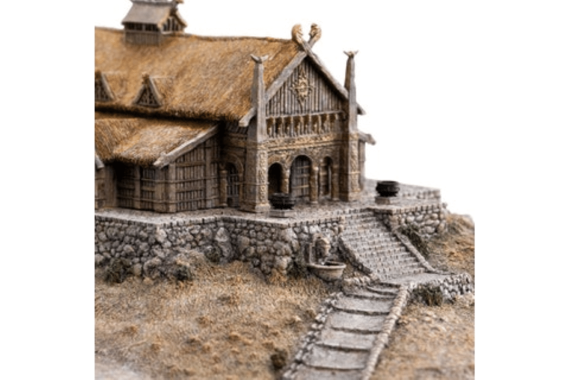 Weta Lord of the Rings: The Golden Hall of Edoras - Environment Statue ...