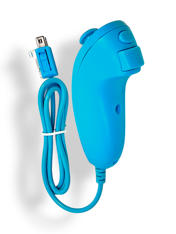 Nintendo Wii Nunchuk NEW (Blue) - Appleby Games