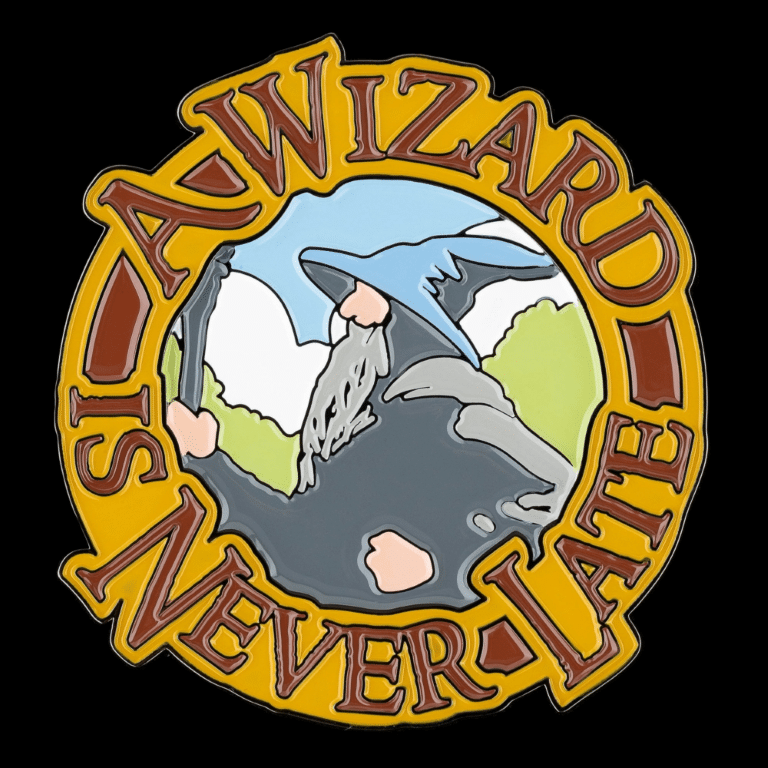 WETA Lord of the Rings Fridge Magnet (Enamel) – A Wizard Is Never Late ...