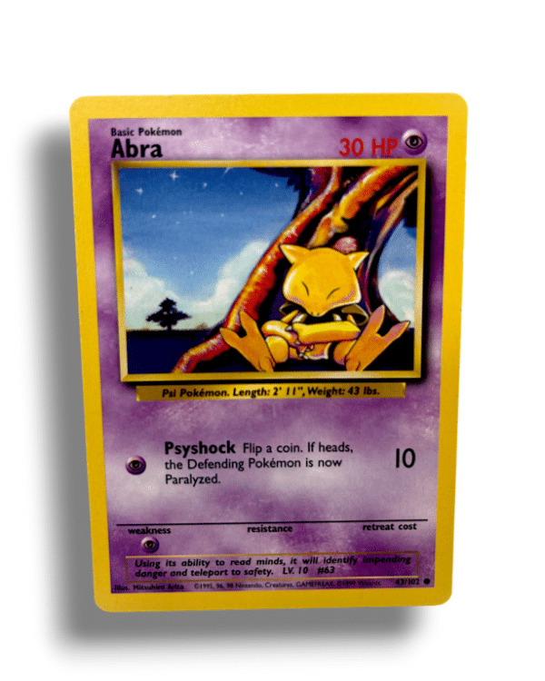 POKEMON TCG - Abra 43 Base Set Unlimited - Appleby Games