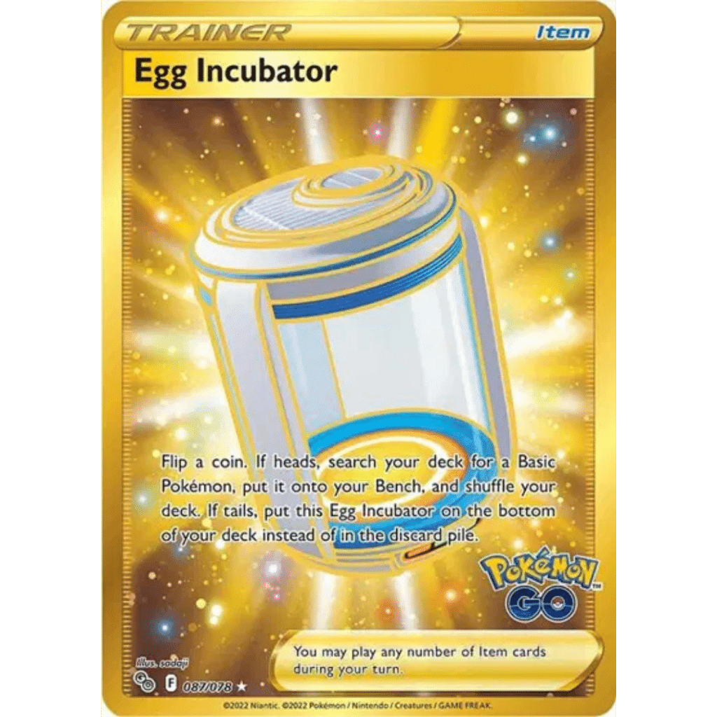POKEMON TCG - Egg Incubator 087/078 Pokemon GO - Appleby Games