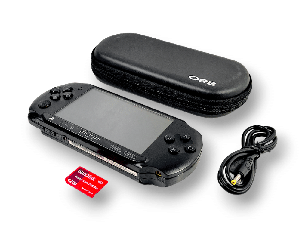 Sony PSP Street Console Bundle (Black) + ORB Case + Charger + 4GB ...